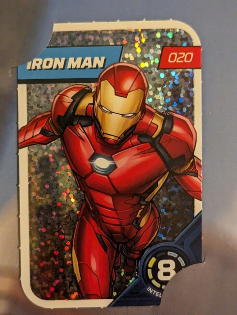 CARTE BRILLANTE MARVEL numero 20 iron man EUR 3,00 - PicClick IT