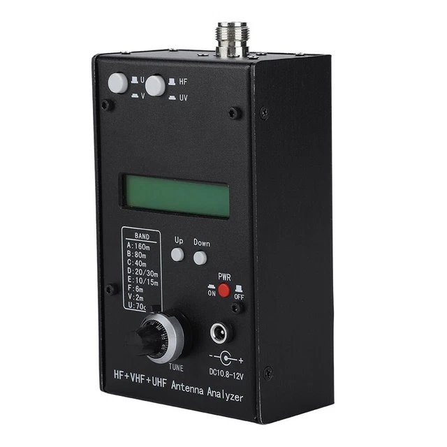 HF+VHF+UHF ANTENNA ANALYZER SWR Antenna Meter Tester RF Impedance ...