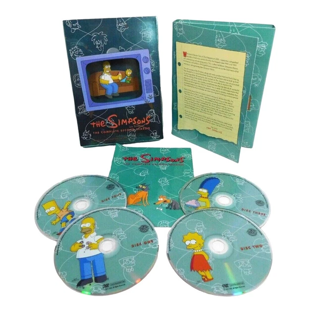 THE SIMPSONS COMPLETE Second Season DVD Collectors Edition 4 Disc 2011 ...