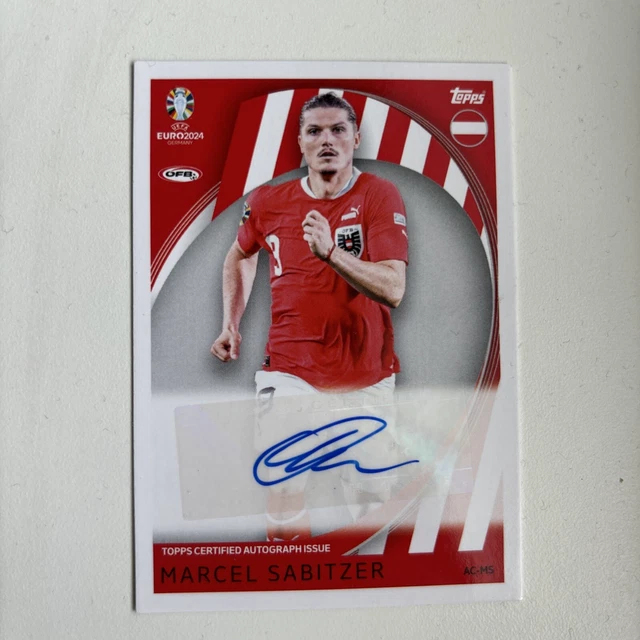 TOPPS MATCH ATTAX Euro 2024 Marcel Sabitzer Autograph Card £120.00 ...