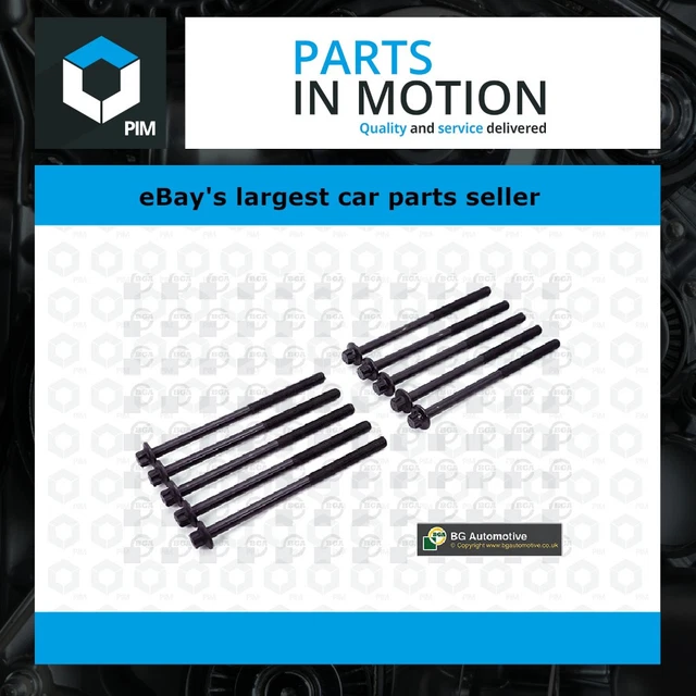 CYLINDER HEAD BOLTS fits BMW 520D 2.0D 2005 on N47D20A Set Kit BGA ...