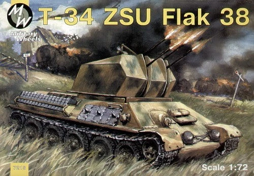 MILITARY WHEELS MW7213 1:72 Captured Soviet T-34/85 & Converted into a ...