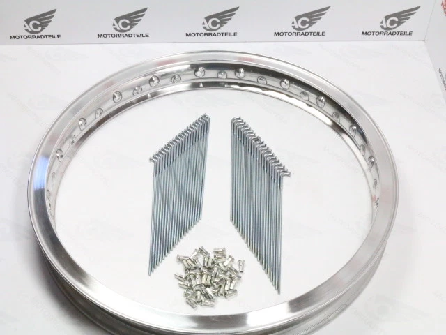 HONDA CB 750 Four K8 F1 Front Rim High Shoulder + 40 Spoke Set Zinc 1 ...