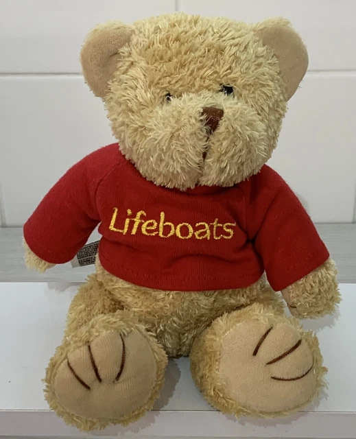 RNLI LIFEBOATS CHARITY Golden Brown Blond Teddy Bear Plush Soft Toy ...