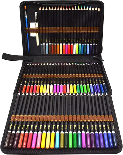 72 COLOURING PENCILS Kids Adult Children Artist Coloured Sketch Drawing ...