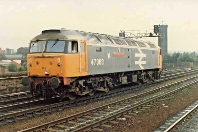 CLASS 47 NO 47363 in railfreight with large number at leeds £1.20 ...
