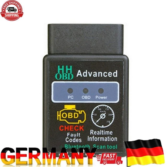 DISPOSITIVO DIAGNOSTICO OBD2 Bluetooth lettore errori auto scansione ...
