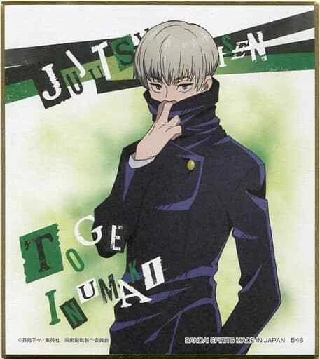 JUJUTSU KAISEN RARE Toge Inumaki Shikishi Carte Photo Jouet Collection ...