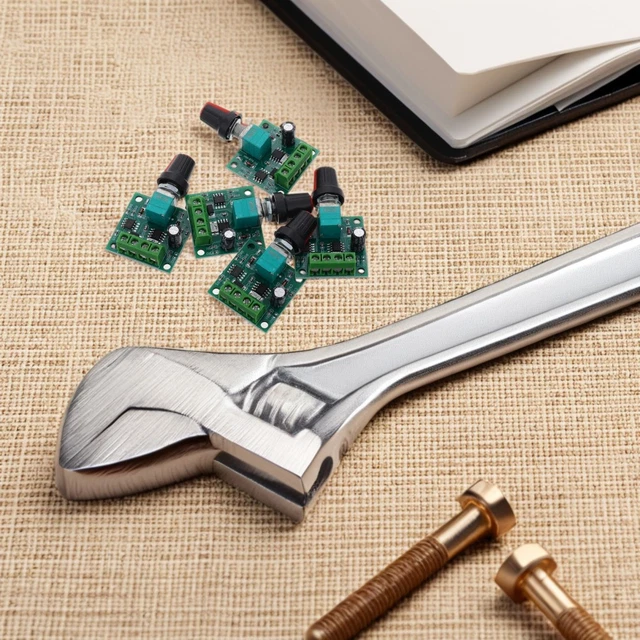 5 PCS ADJUSTABLE PWM Motor Speed Controller Switch for DC Motor Voltage ...