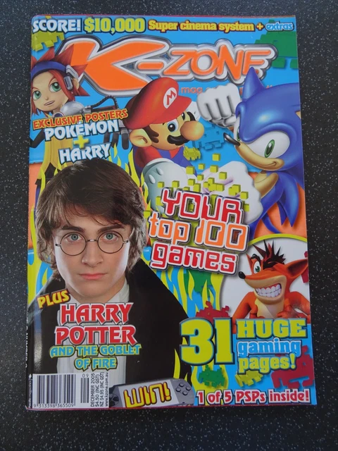 K-ZONE MAGAZINE DECEMBER 2005 Harry Potter, Pokemon poster, gaming £16.13 - PicClick UK
