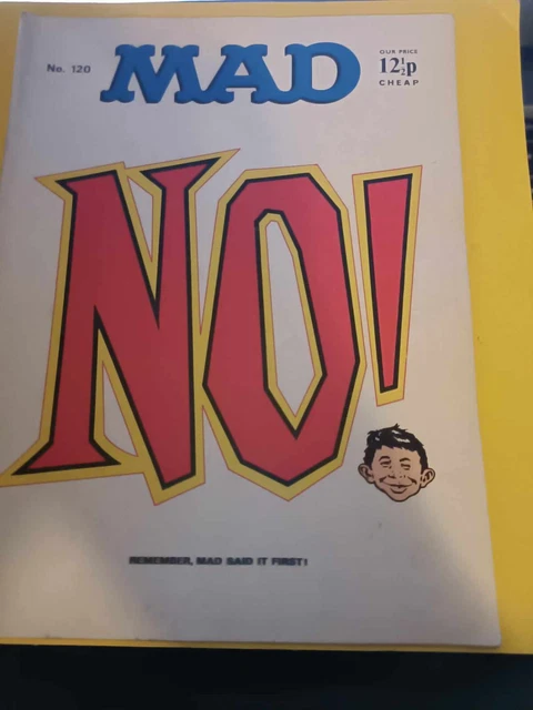 VINTAGE MAD MAGAZINE 1970s UK Issue # 120 Little Big Man film parody £6 ...