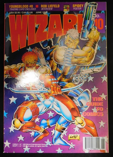 WIZARD GUIDE TO Comics 10 Magazine W/Centerfold Poster Spider-Man Card ...