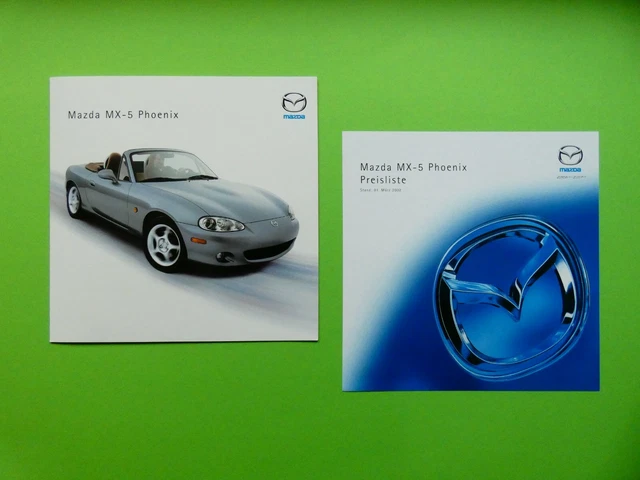 PROSPEKT / KATALOG / Brochure mit Preisliste Mazda MX-5 (NB) Phoenix 01 ...