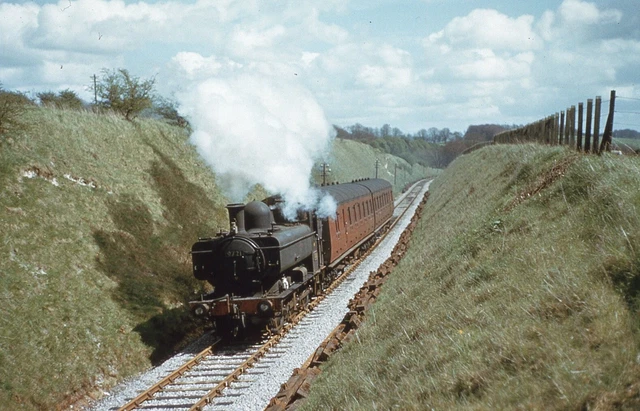 COLOUR RAIL SLIDE, BRW496, GWR 7400 Class, 7404, Fairford £1.25 ...