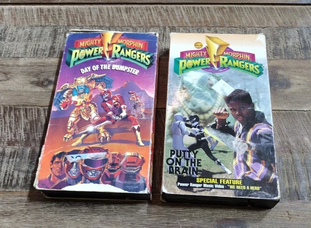 MIGHTY MORPHIN POWER Rangers VHS Putty on the Brain & Day Of The ...