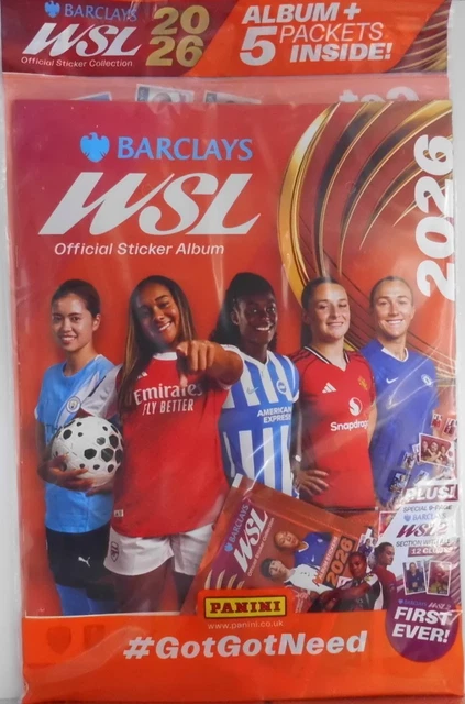 PANINI BARCLAYS DAMEN Super League Wsl 2026 Offiziell Sticker ...