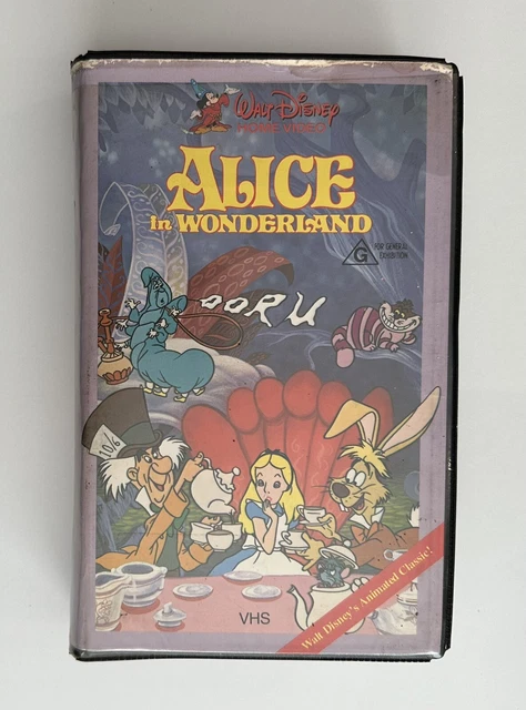 ALICE IN WONDERLAND [VHS] Walt Disney Big Box Clamshell Video Tape 1951 Animated £9.25 - PicClick UK
