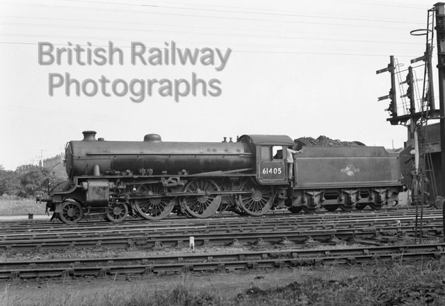 LARGER NEGATIVE BR British Railways Steam Loco Class B1 61405 on Shed ...