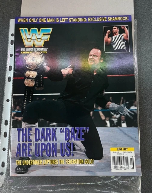 WWF WORLD WRESTLING Federation Magazine June 1997 The Undertaker Poster ...