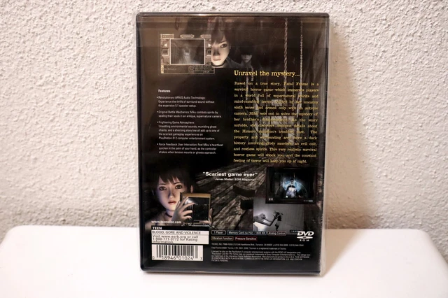 PLAYSTATION 2 FATAL Frame ( Project Zero ) US EUR 9,50 - PicClick DE