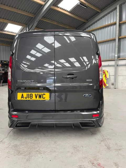 FORD TRANSIT CONNECT 13-23 Mstyle LOOK REAR BUMPER SPOILER £145.00 ...