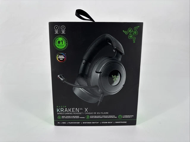 RAZER - KRAKEN V4 X Wired Over-the-Ear Gaming Headset for PC, Mac ...