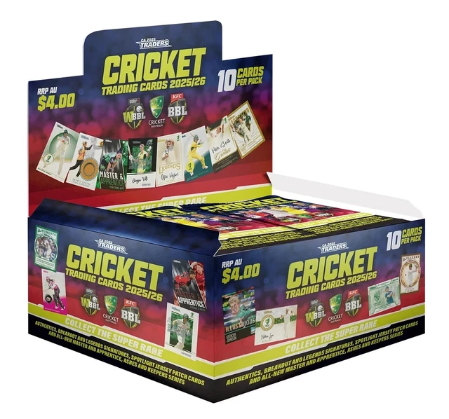 2025 2026 CA Cricket Traders Bbl Trading Cards Sealed Retail Box 30 ...