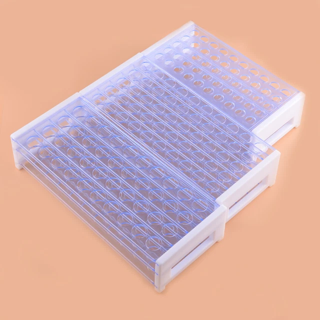 PLASTIC 3 LAYERS Lab Test Tube Rack Holder Centrifugal Pipe Stand 40/50 ...