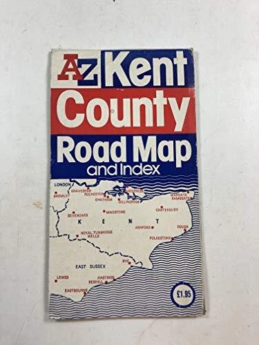 KENT COUNTY ROAD Map, Geographers' A-Z Map Company, Good Condition ...