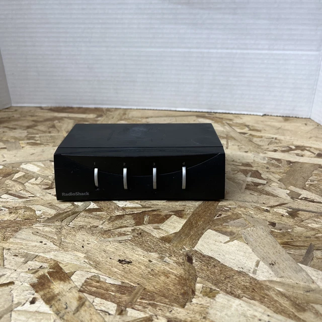 RADIO SHACK 4-WAY Audio Video Selector Switch Model 15-1978 $9.99 ...