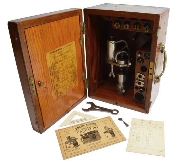 DOBBIE MCINNES STEAM or diesel engine indicator, 1930s engine ...