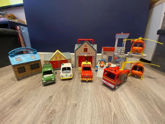 FIREMAN SAM TOY Bundle - Vehicles, Buildings, Figures - Complete Set £ ...