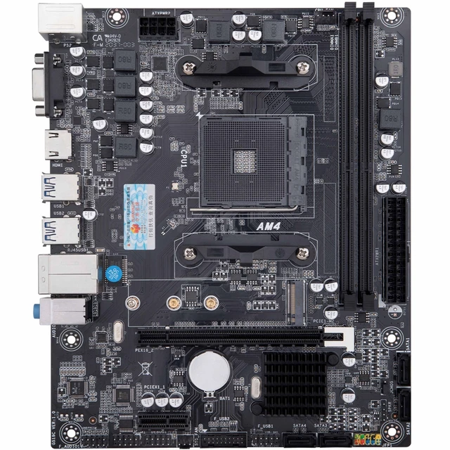 MOTHERBOARD MATX AMD AM4 A320M Micro-Atx 2 X DDR4 HDMI VGA Nvme M.2 ...