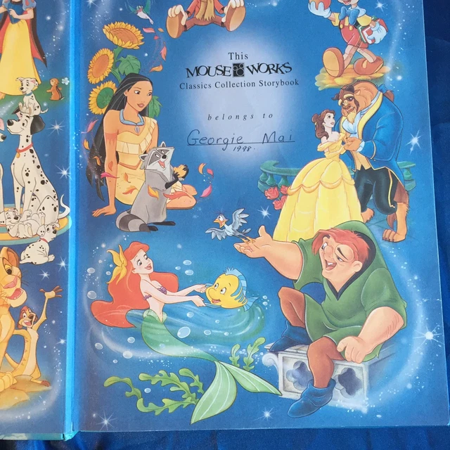 THE LITTLE MERMAID - Mouse Works Hardcover Disney Picture Book Vintage ...