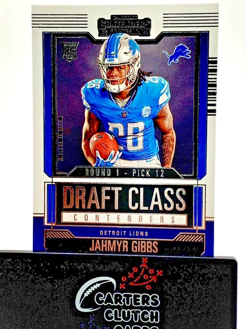 2023 CONTENDERS FOOTBALL Jahmyr Gibbs Draft Class recrue RC Lions EUR 4 ...