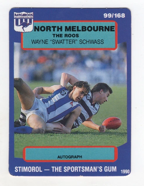 AFL SCANLENS 1990 #99 North Melbourne Wayne Schwass $3.99 - PicClick AU
