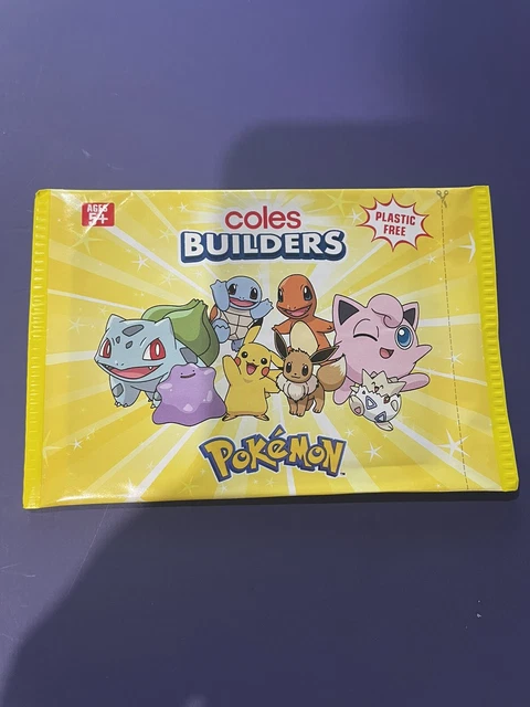 COLES BUILDERS POKÉMON Cards x6 Unopened $12.00 - PicClick AU