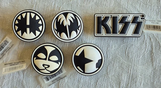 KISS CROCS JIBBITZ. Gene , Paul, Peter, Ace + Logo New With Tags. $25. ...