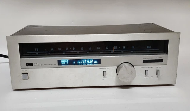 VINTAGE 1979 SANSUI T-80 Digital Quartz Locked AM/FM Stereo Tuner ...