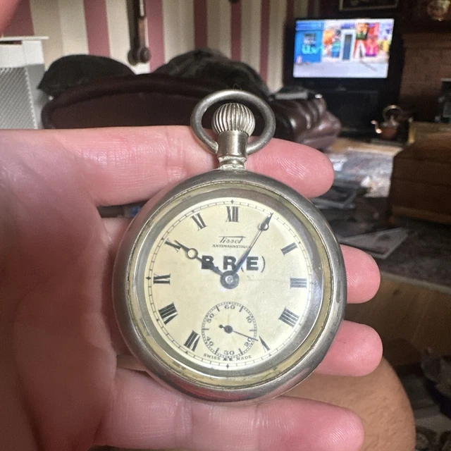 ANTIQUE TISSOT ANTIMAGNETIQUE B.R.(E) Railway Pocket Watch 9276 £395.00 ...