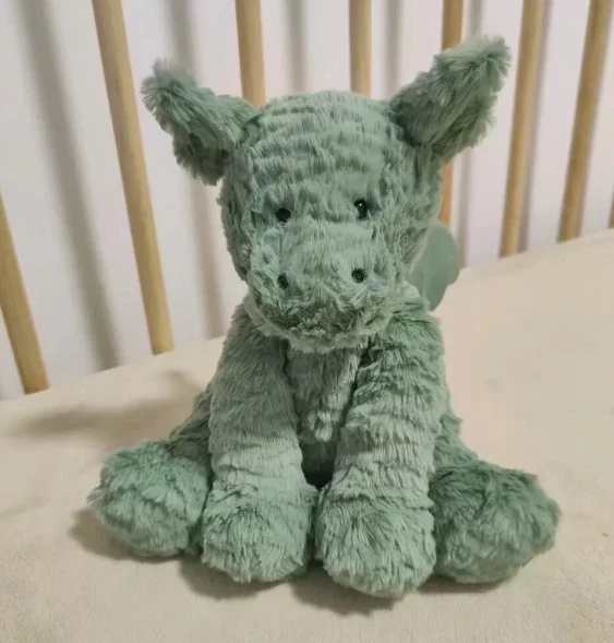 CUTE VALENTINE'S GIFT: Medium Jellycat Fuddlewuddle Green Dragon Plush ...