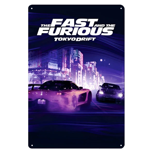 THE FAST AND the Furious Tokyo Drift Movie Metal Poster -Tin Sign ...