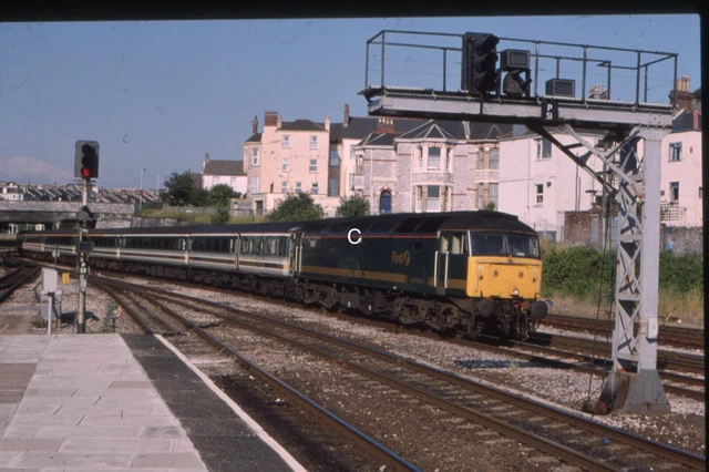 35MM SLIDE BRITISH Railway Br Class 47 - 47846 At Plymouth 17/07/2000 £ ...