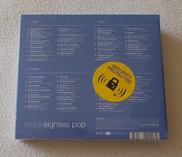 SIMPLY EIGHTIES POP : Various Artists (2016) 80's Classics 4 x CD Set ...