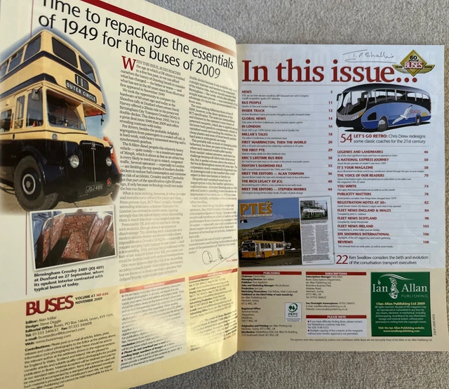 BUSES MAGAZINE NOVEMBER 2009 Special Commemorative Issue -bumper 116 ...