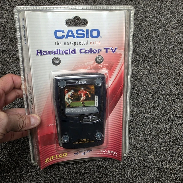 VINTAGE CASIO MODEL Tv-980 Ti-stn Portable LCD Color Television - New ...