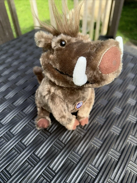 DISNEY'S THE LION KING PUMBAA TALKING PLUSH Stuffed Animal SOFT TOY NEW ...