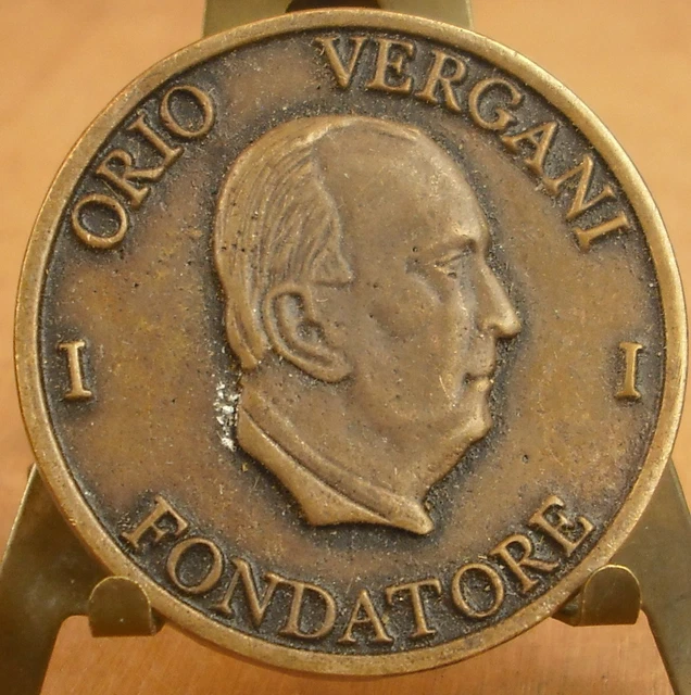 MÉDAILLE ORIO VERGANI Fondatore Academia italiana della Cucuna Medal ...