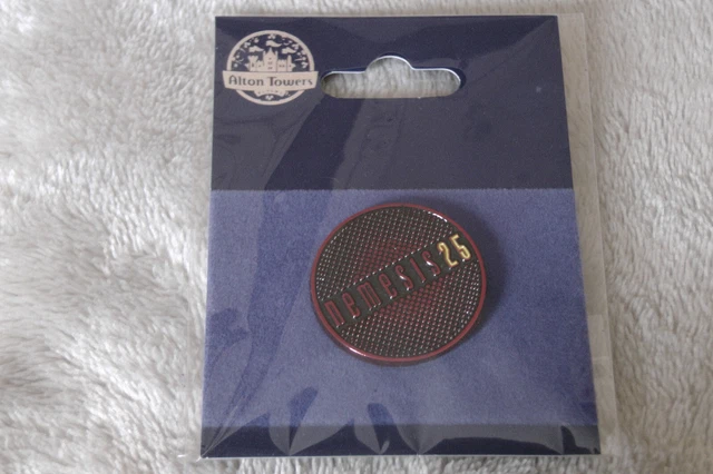 ALTON TOWERS THEME park NEMESIS 25 anniversary pin badge 2019 Merlin £ ...