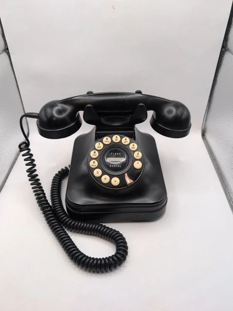 VINTAGE GRAND PHONE FLASH REDIAL Push-button Retro 1950's Style ...